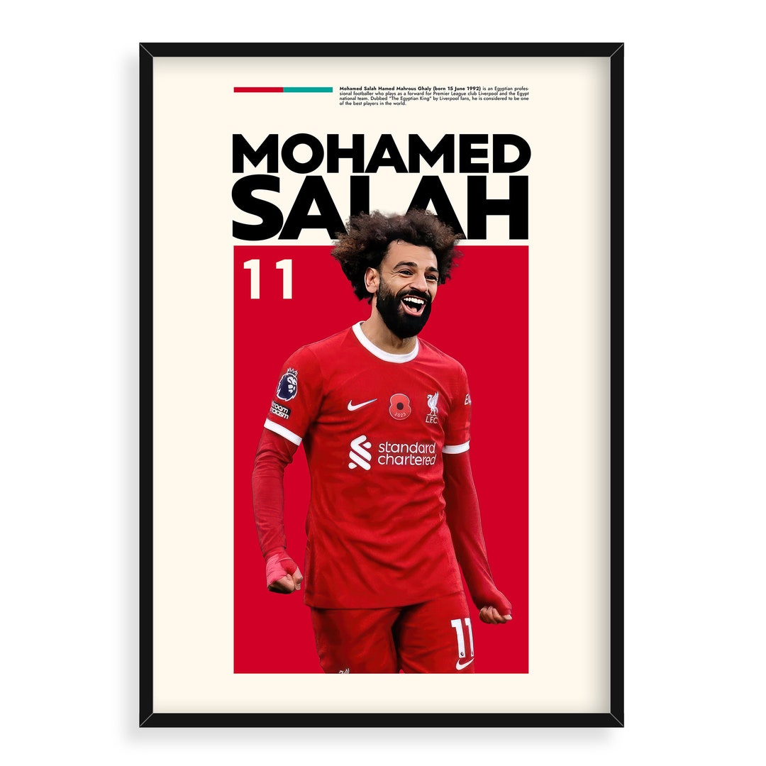 Mohamed Salah, Liverpool, Sports Poster, High Resolution, Soccer Fan ...