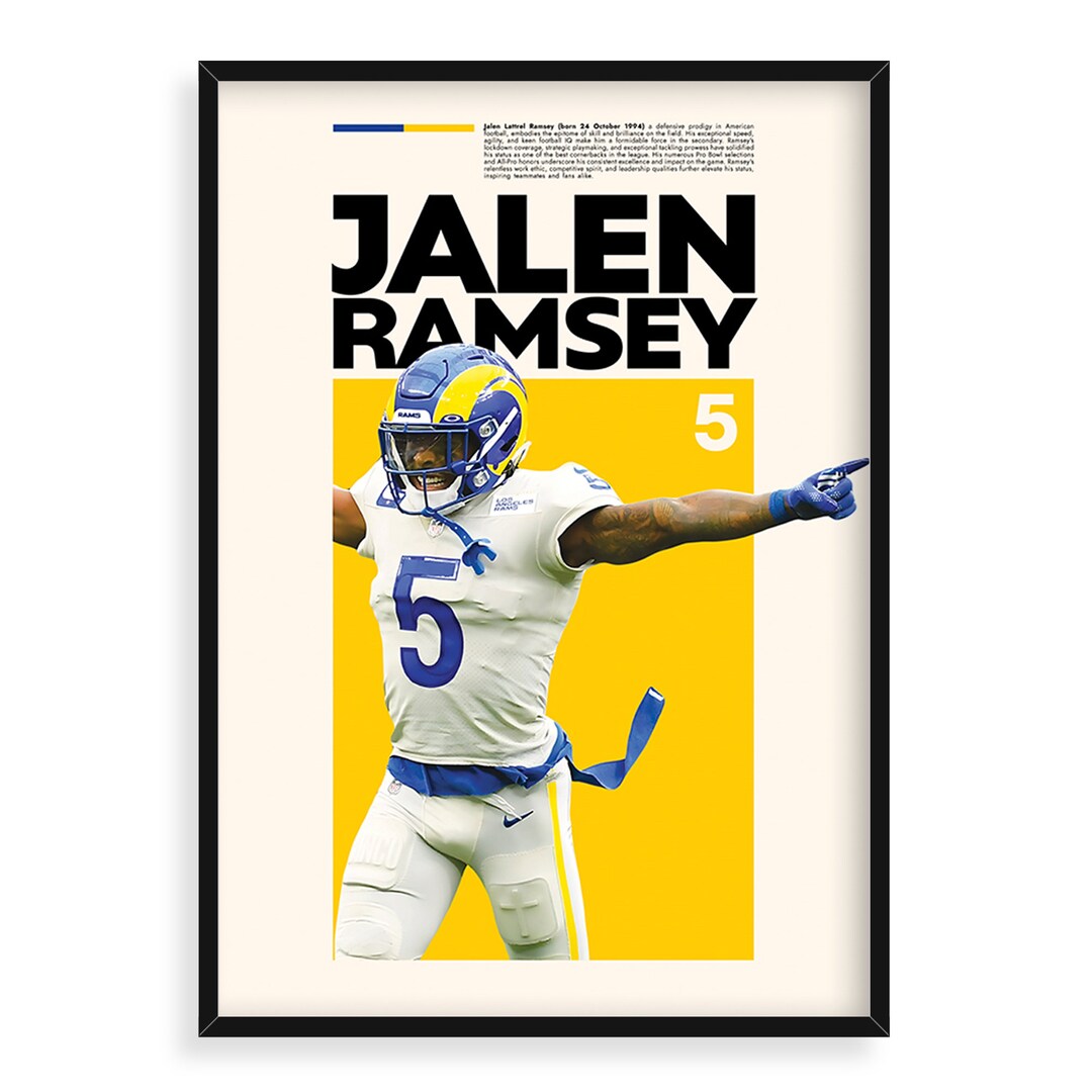 Jalen Ramsey, Los Angeles Rams, Sports Poster, High Resolution ...