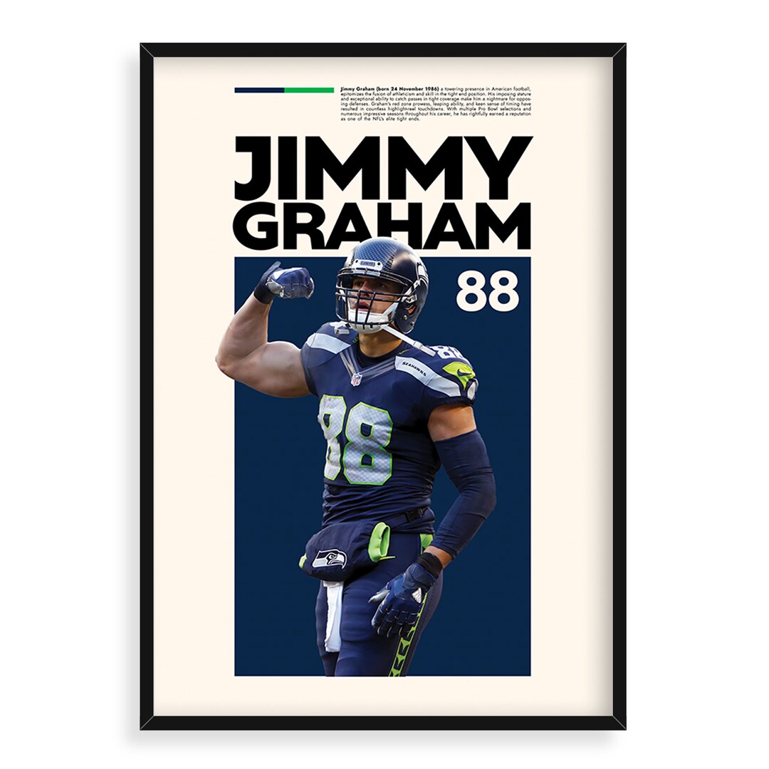 Jimmy Graham, Seattle Hawks, Sports Poster, High Resolution, Football ...