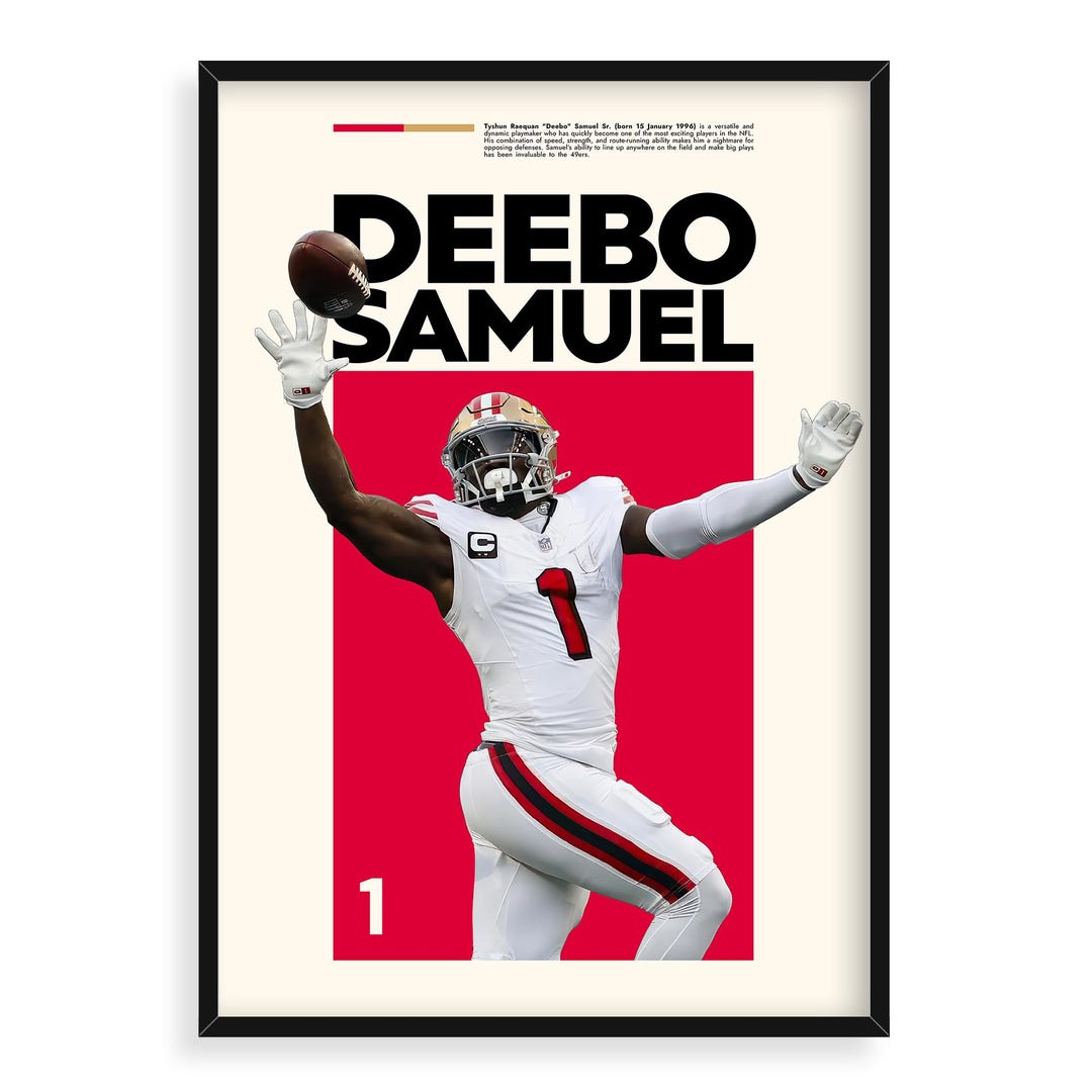 Deebo Samuel, San Francisco 49ers, Sports Poster, High Resolution ...