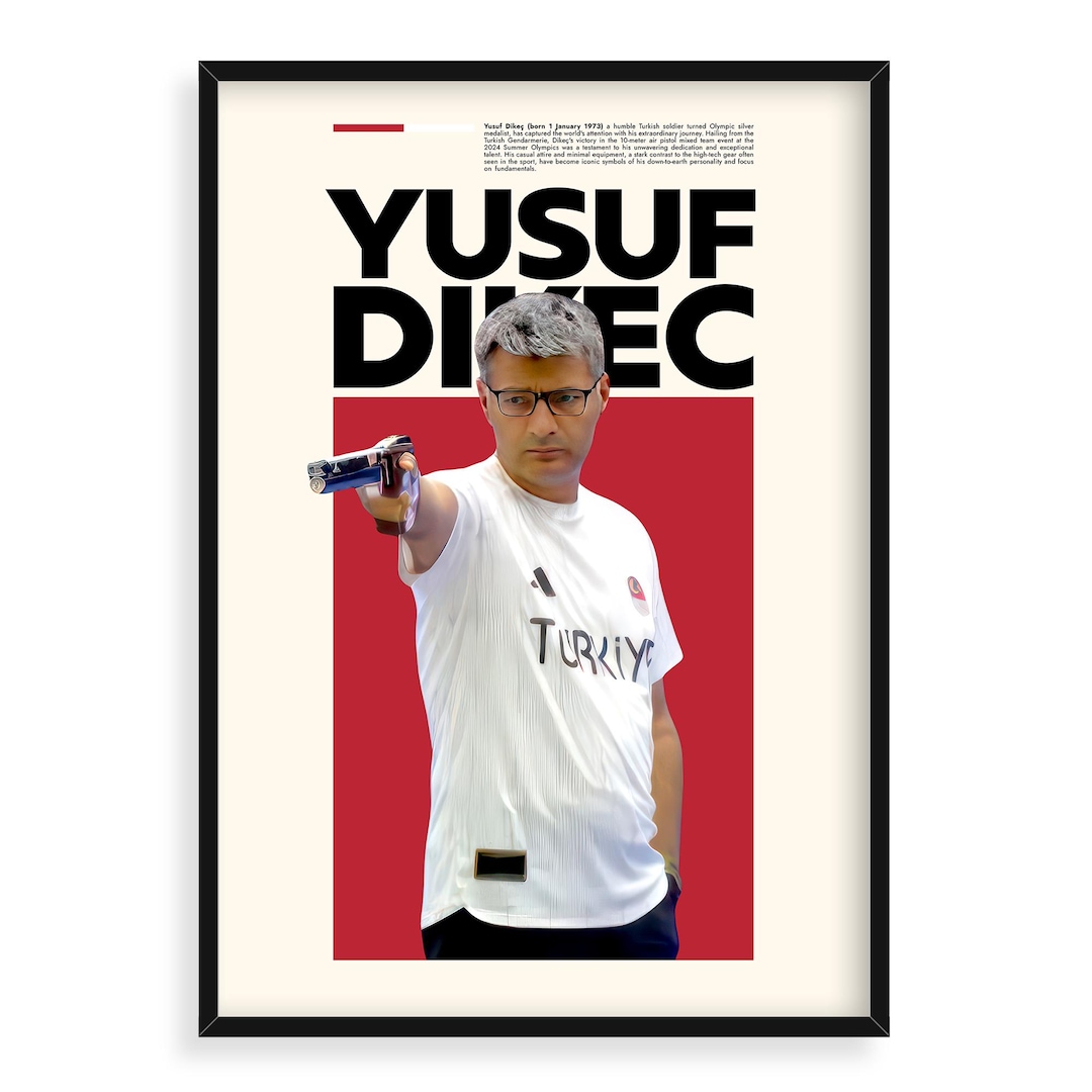 Yusuf Dikec, Olympics, Sports Poster, High Resolution, Soccer Fan Gift ...