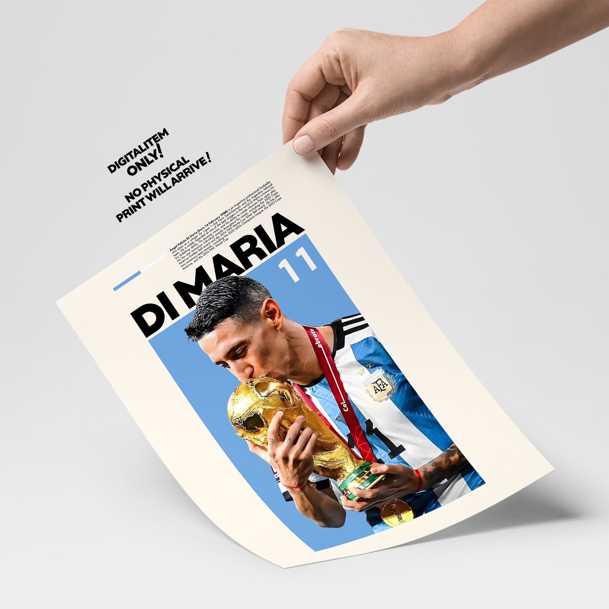 Angel Di Maria, Argentina, High Resolution, Soccer Fan Gift Idea, Fifa ...