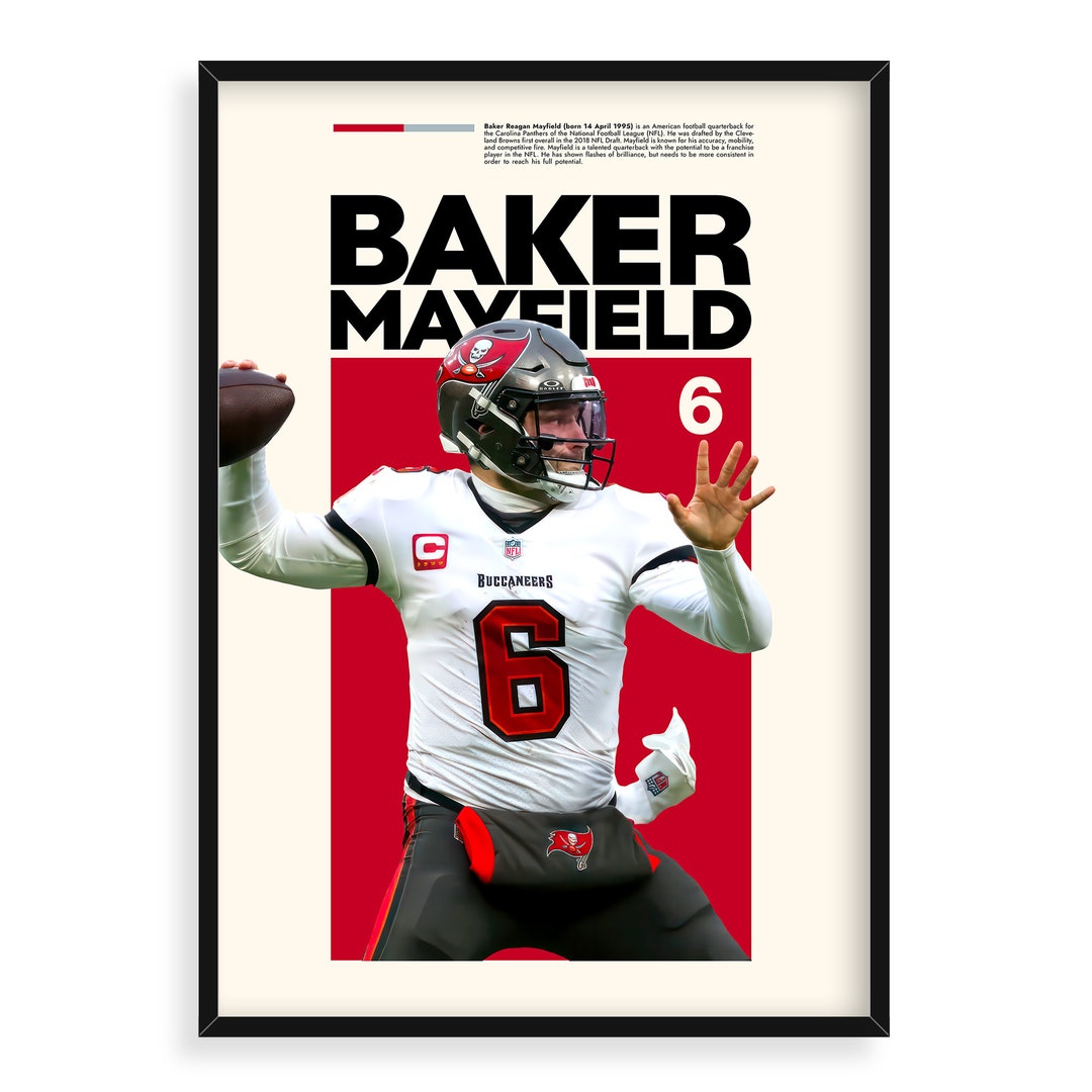 Baker Mayfield Poster, Tampa Bay Buccaneers, Sportplakat, hohe ...