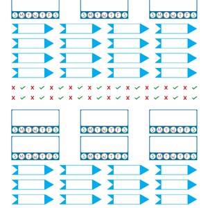 School Planner Stickers. 4 Sheets/+200 Stickers to Organize Your School ...