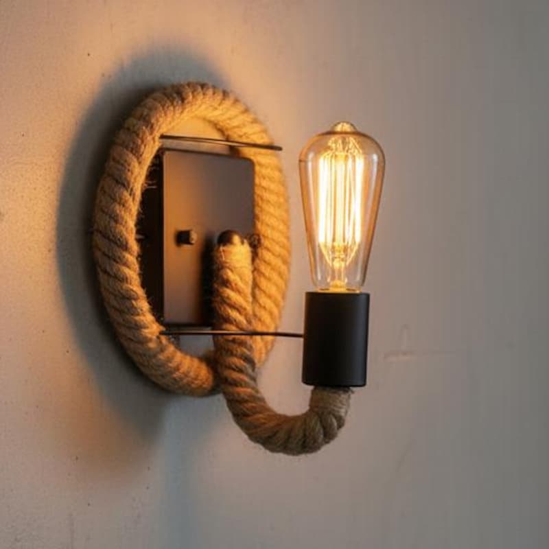 Coastal Rope Sconce - Etsy