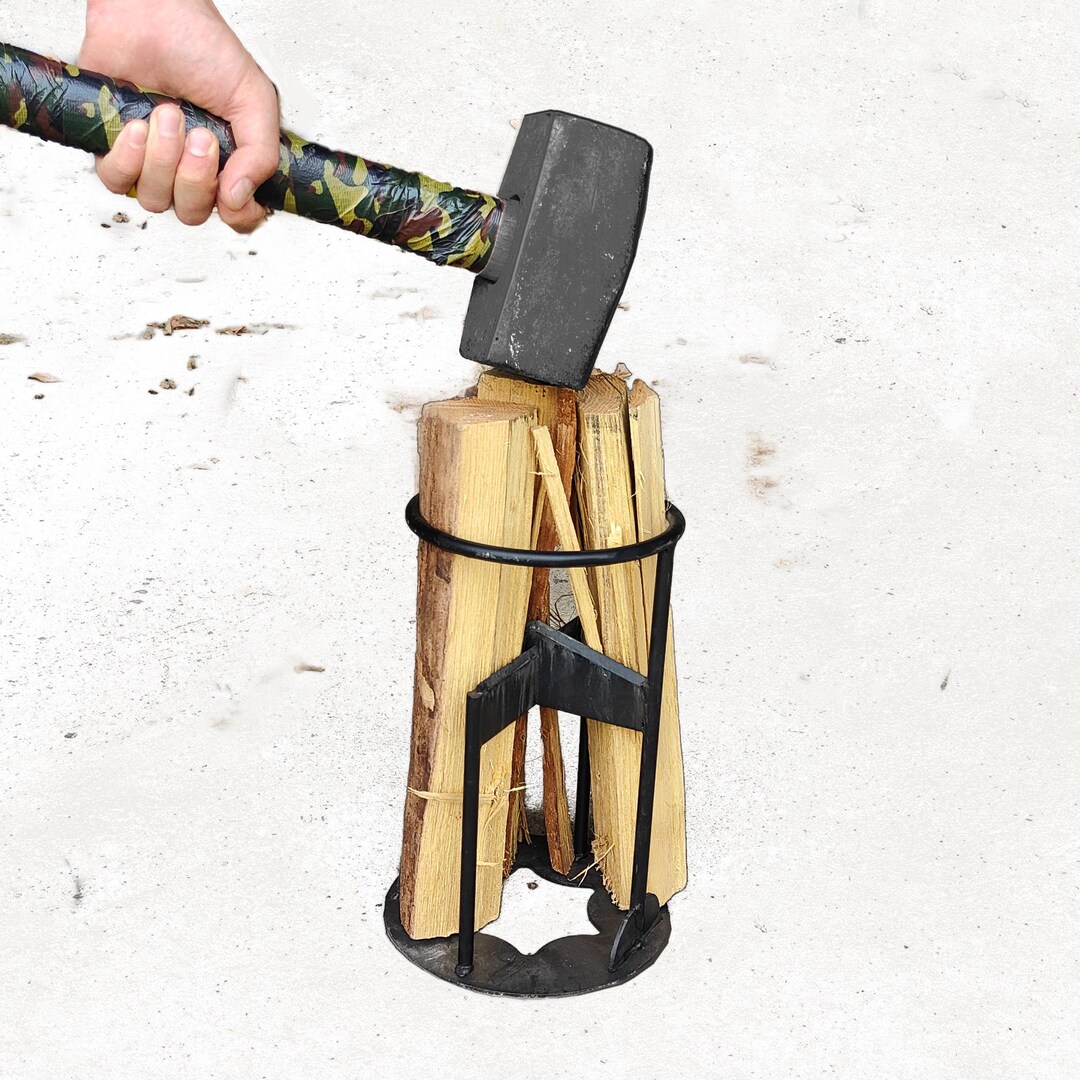 Kindling Splitter Manual Log Splitter – Heavy Duty Wood Splitter Wedge ...