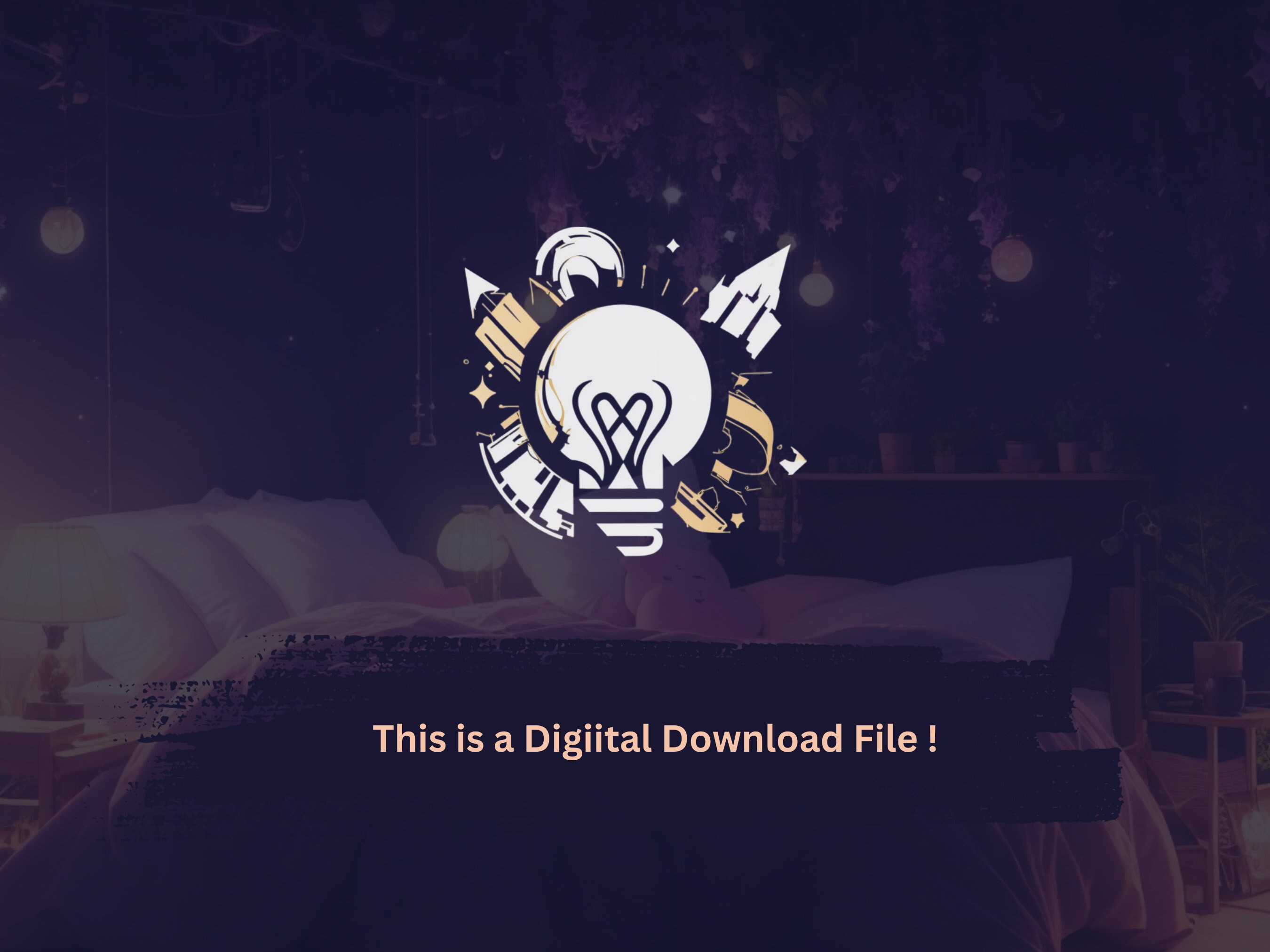 Cute Purple Bedroom Animated Background, Vtuber and Twitch Background ...