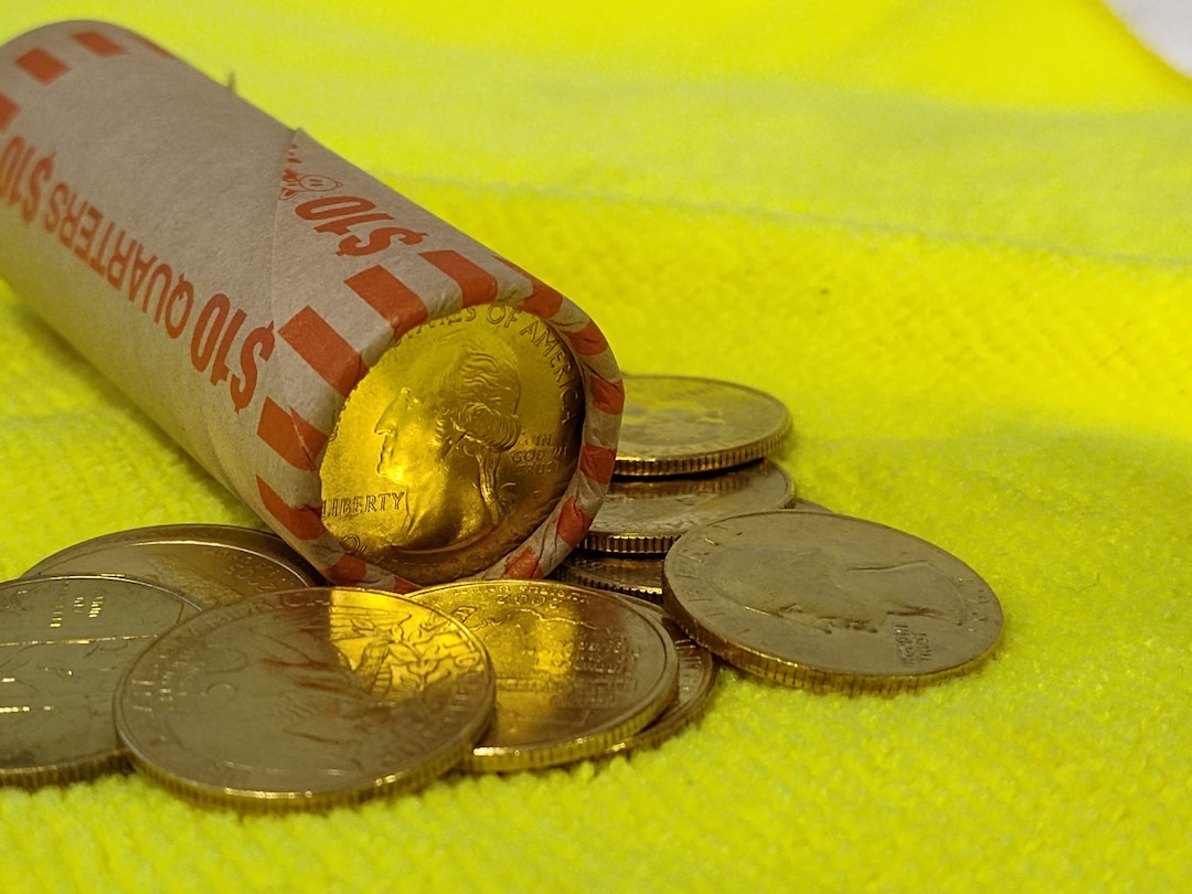 Gold Plated Quarters-24k Pure Gold, Individual or Roll WHOLESALE - Etsy