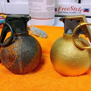 24K Gold Plated Grenade - Antique War Era Baseball Grenade, Plated in ...