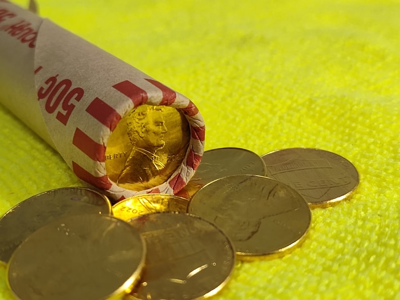 Gold Plated Pennies-24k Pure Gold, Individual or Roll WHOLESALE - Etsy