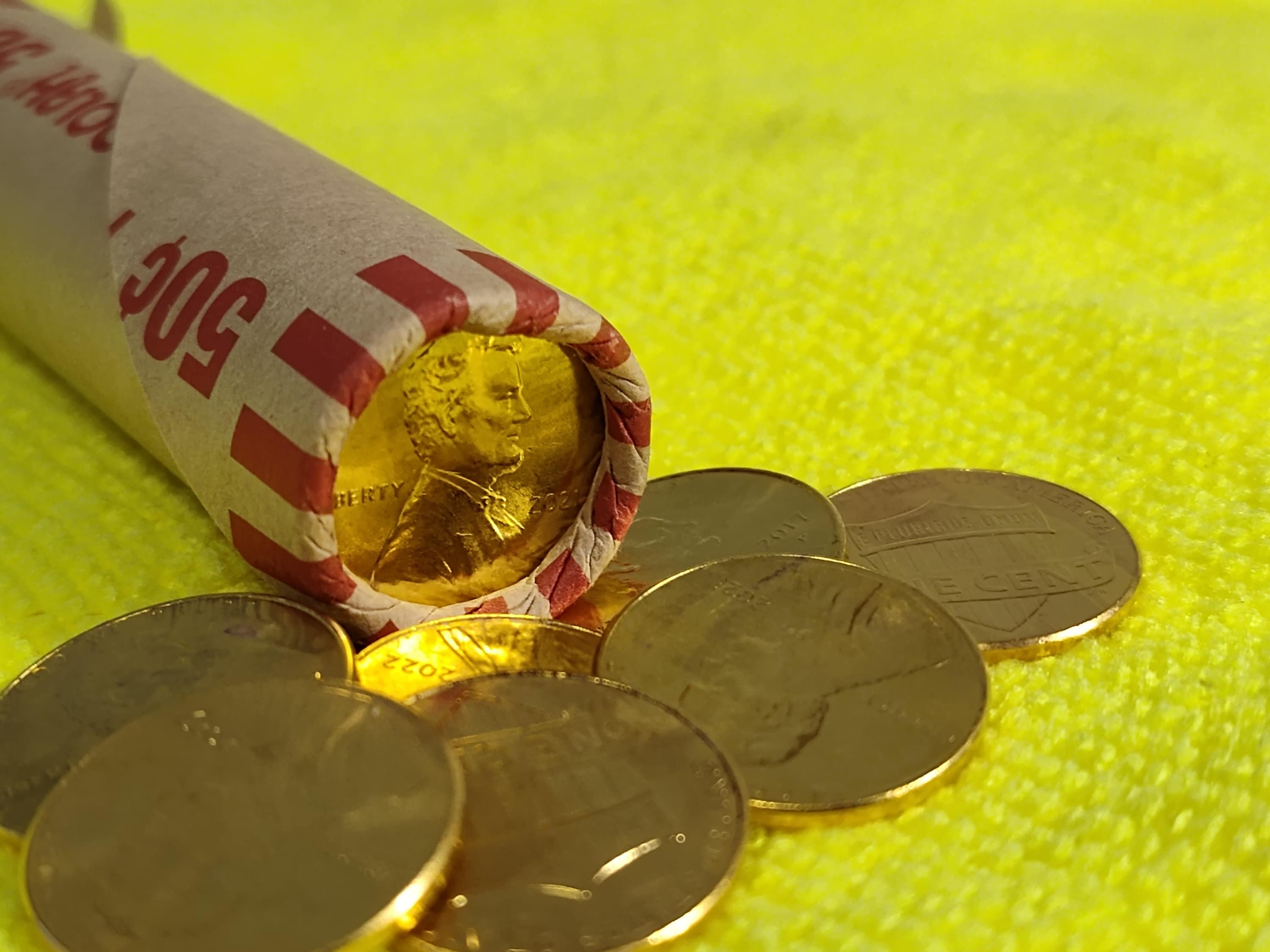 Gold Plated Pennies-24k Pure Gold, Individual or Roll WHOLESALE - Etsy