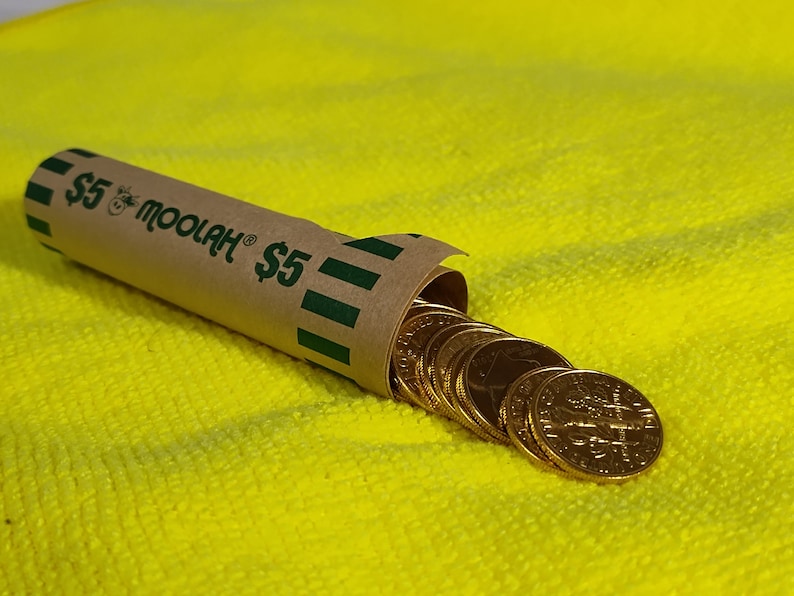 Gold Plated Dimes-24k Pure Gold, Individual or Roll WHOLESALE - Etsy