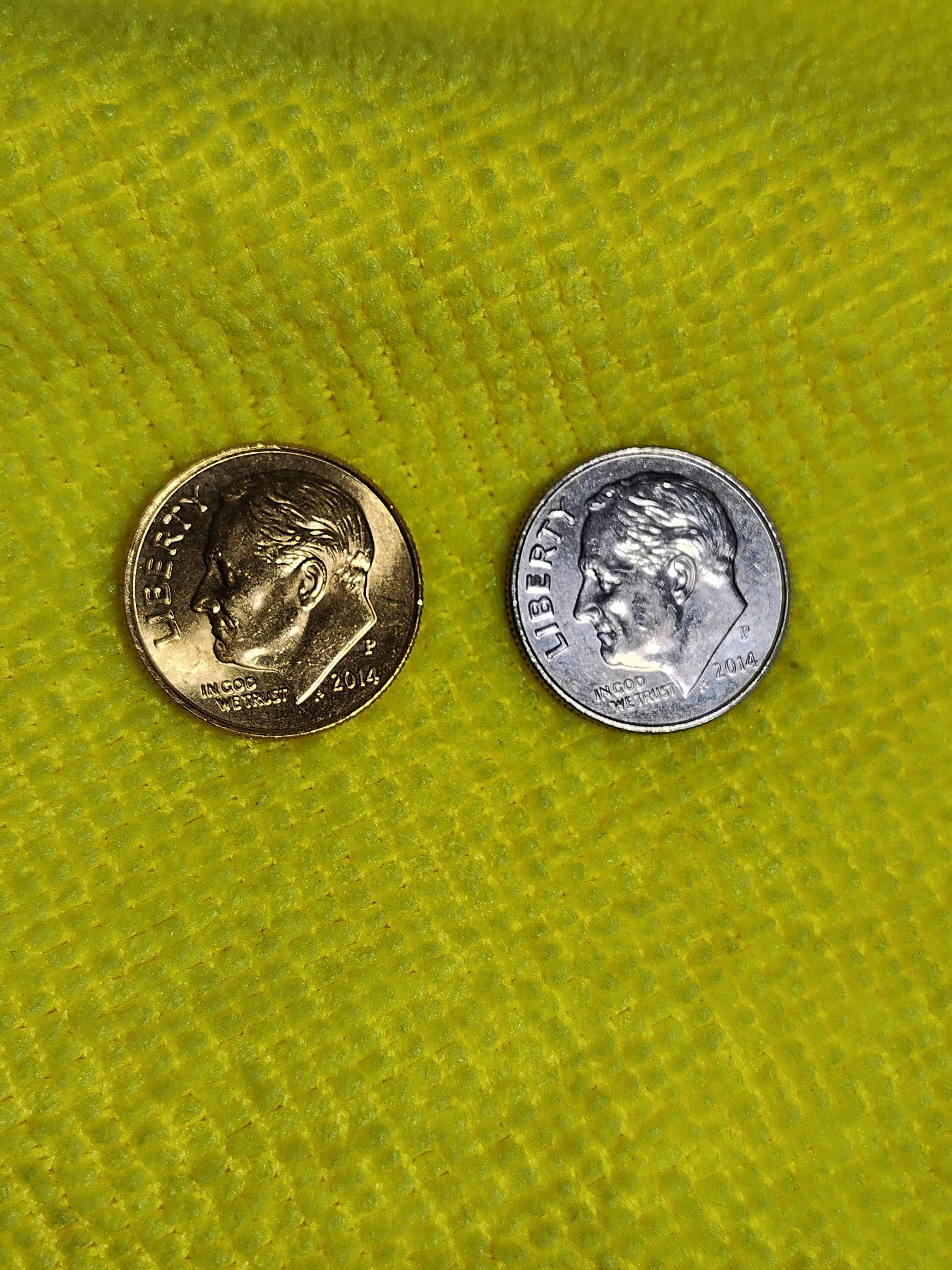 Gold Plated Dimes-24k Pure Gold, Individual or Roll WHOLESALE - Etsy