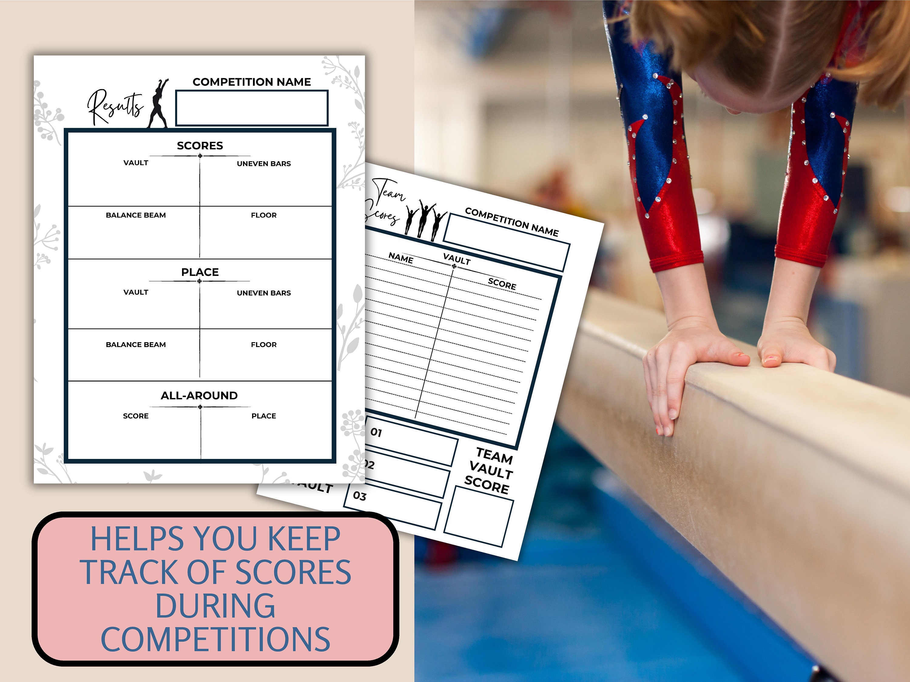 Gymnastics Competition Planner 10 Page Printable Bundle - Etsy
