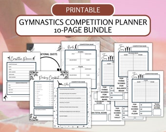 Gymnastics Journal 10 Page Printable Bundle - Etsy