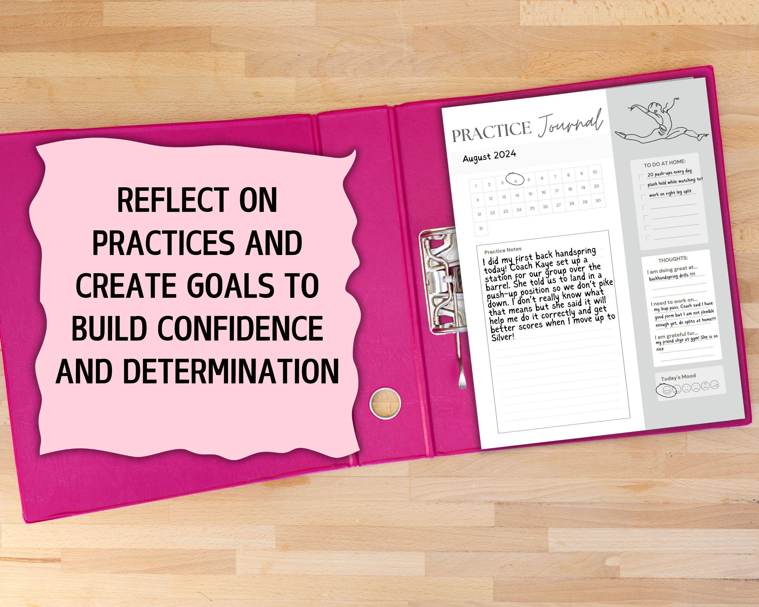 Gymnastics Journal 10 Page Printable Bundle - Etsy