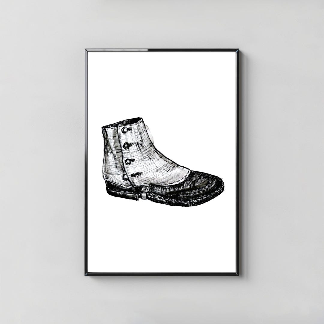 Vintage Spats Print, Spatterdashes Printable Art, Fashion Print ...
