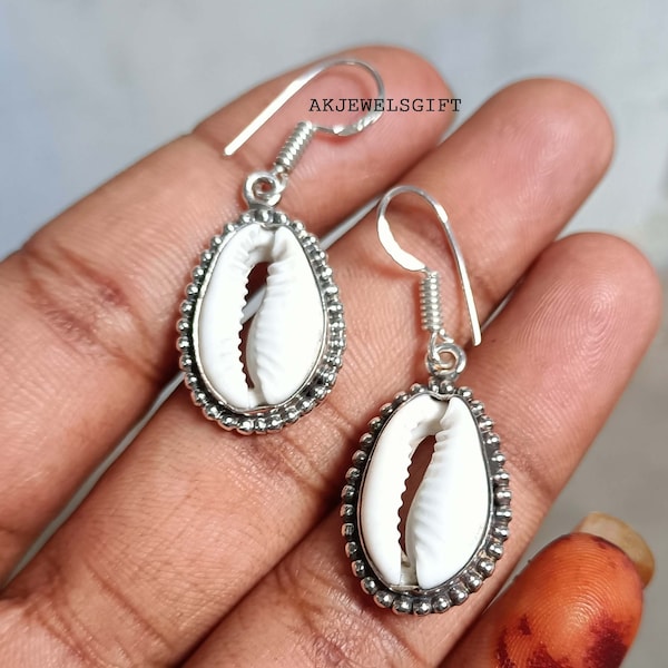 White Shell Earrings - Etsy