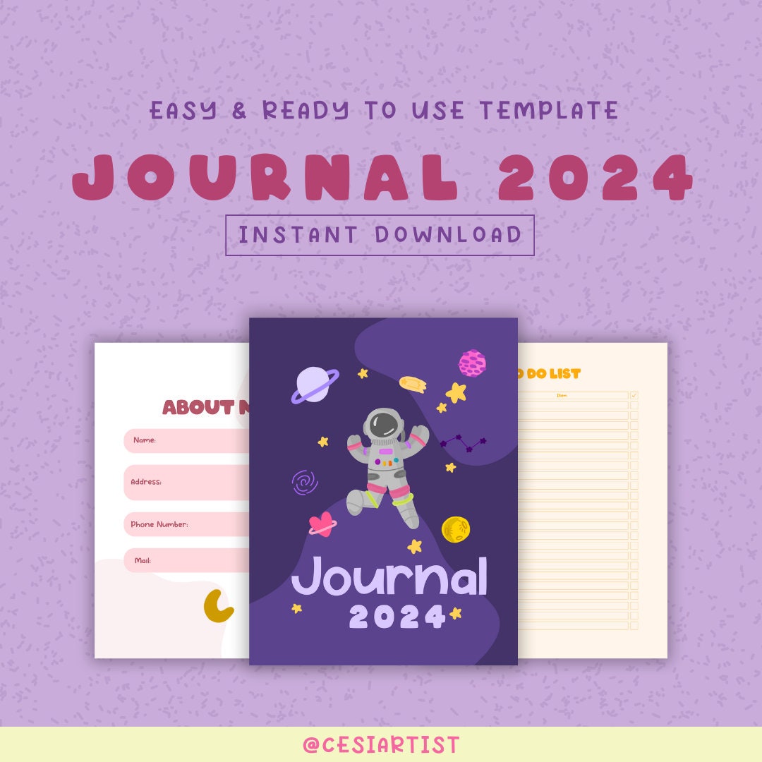 Journal / Calendar 2024 Daily / Weekly / Monthly Planer Template Ready ...