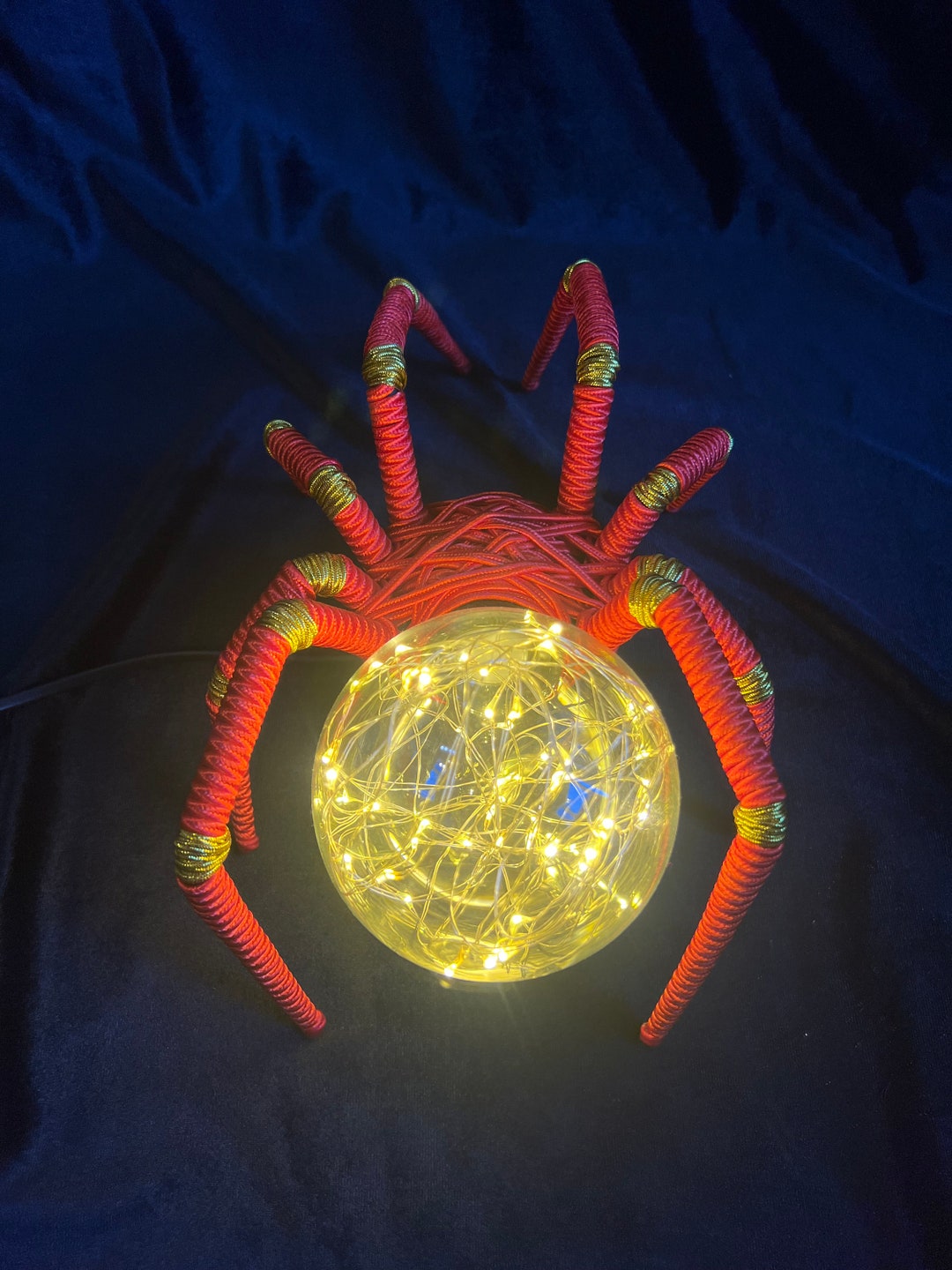 Spider Floor Lamp. Handmade Table Lamp in the Form of a Spider. Edison ...
