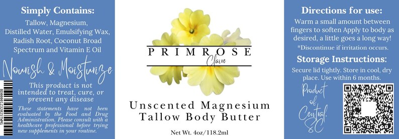Magnesium Tallow Body Butter - Etsy