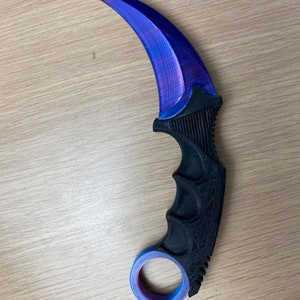 3D Printed Karambit Knife Counter Strike 2, CS:GO Inspired Custom Replica, High-quality Karambit ...