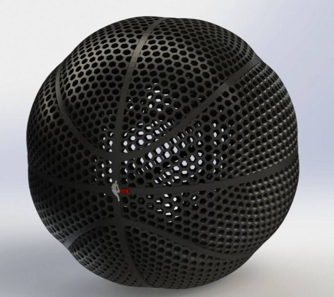 Airless Basketball, 3d Printed Basketball Display, Sports Ball Decor ...