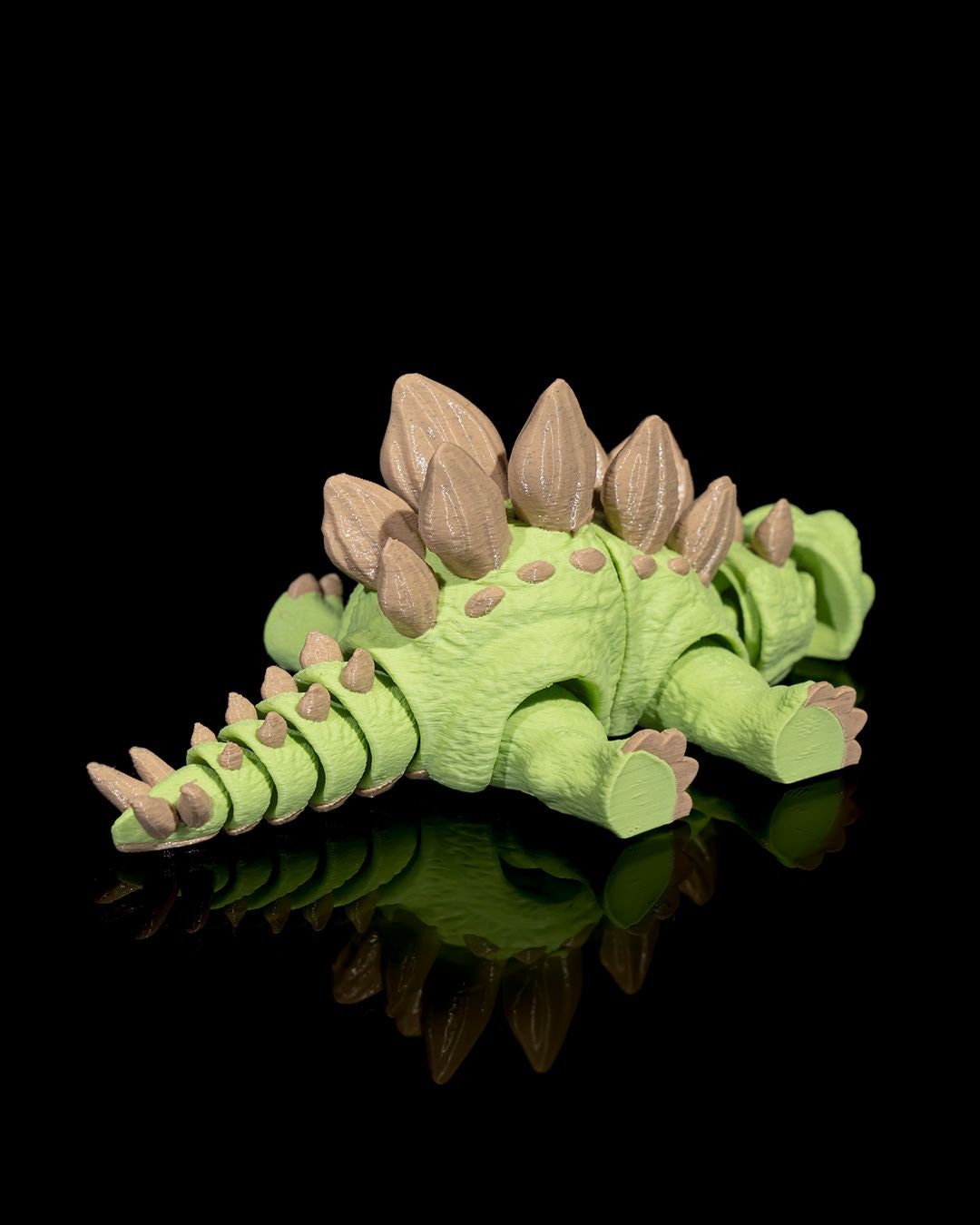 Dinosaur Miniature, 3d Printed Stegosaurus Fidget, Articulated Fidget for Kids, Flexi Desk Toys ...