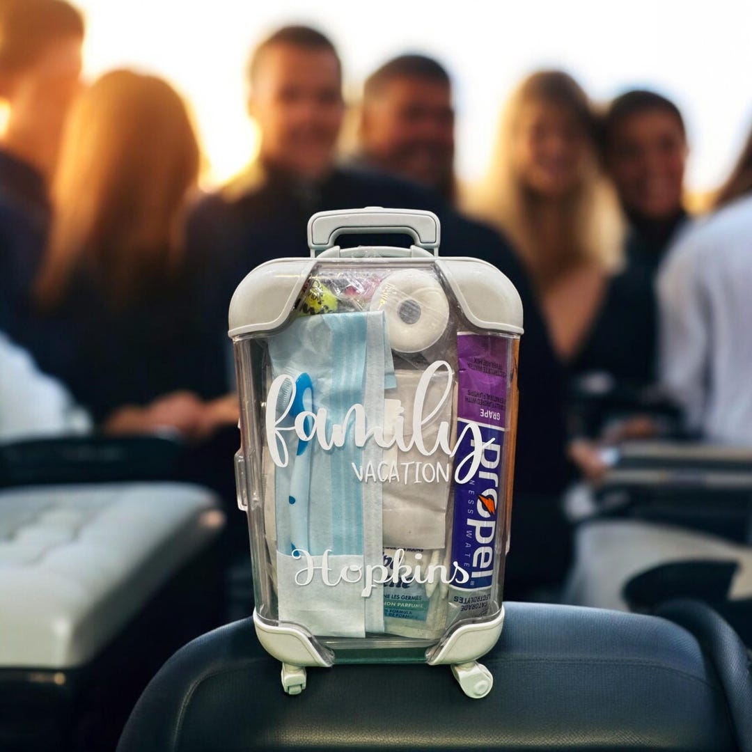 FAMILY GETAWAY KIT, Mini Travel Suitcase, Travel Essential Kit, Compact ...