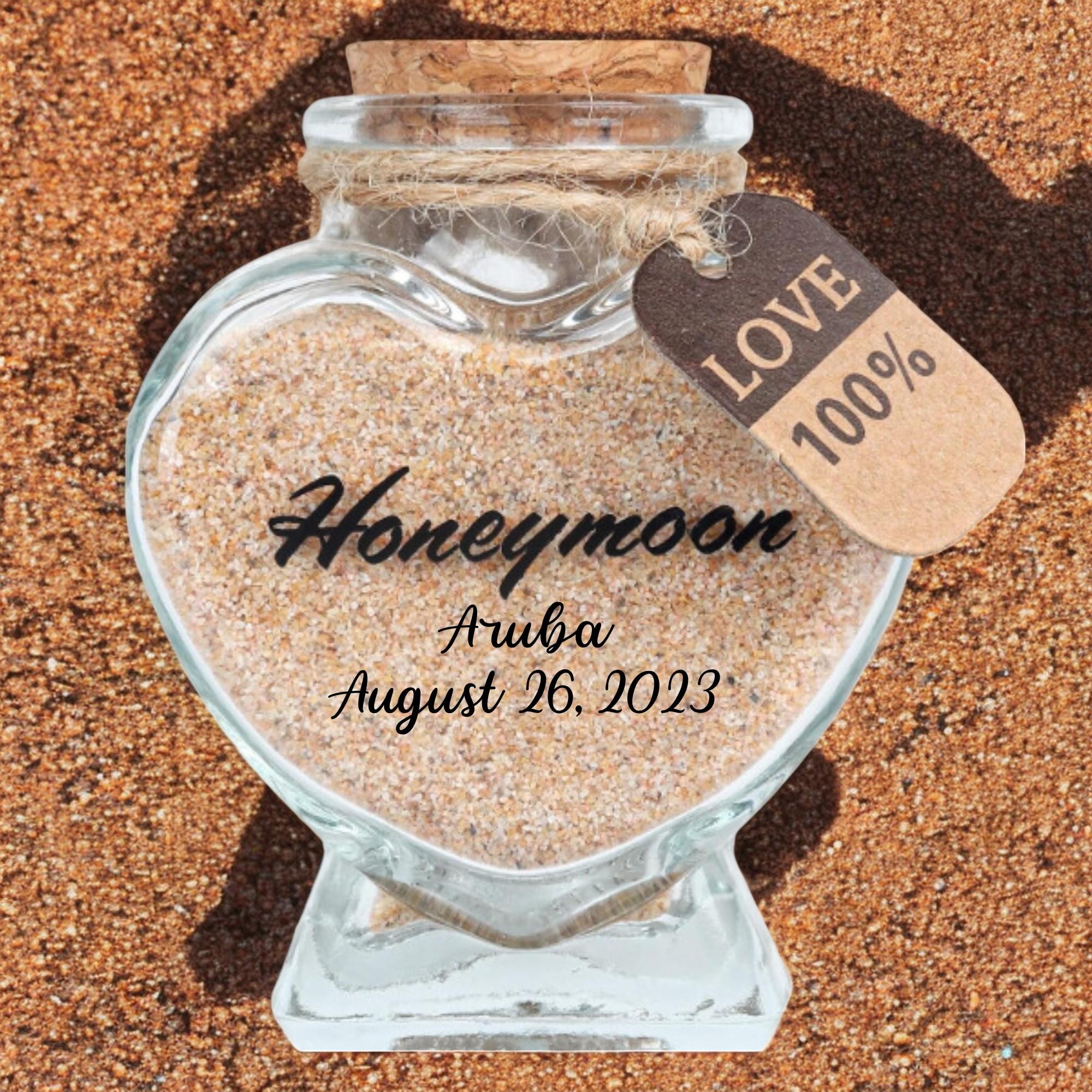 WEDDING SAND JAR, Custom Beach Keepsake, Sand Bottle for Weddings ...