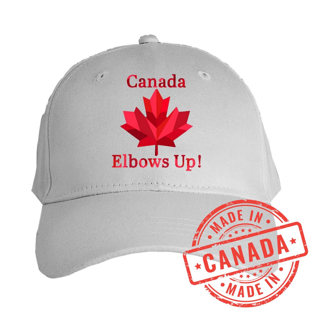 Elbows up Baseball Cap, Canada Proud Hat, Canadian Maple Leaf Hat, True ...