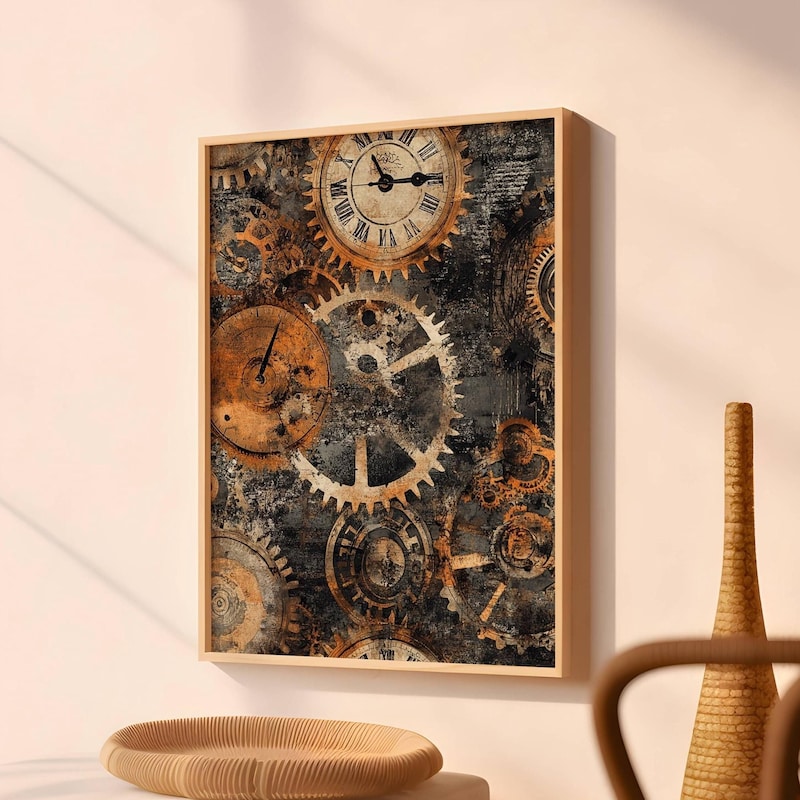 Steampunk Wall Clock - Etsy