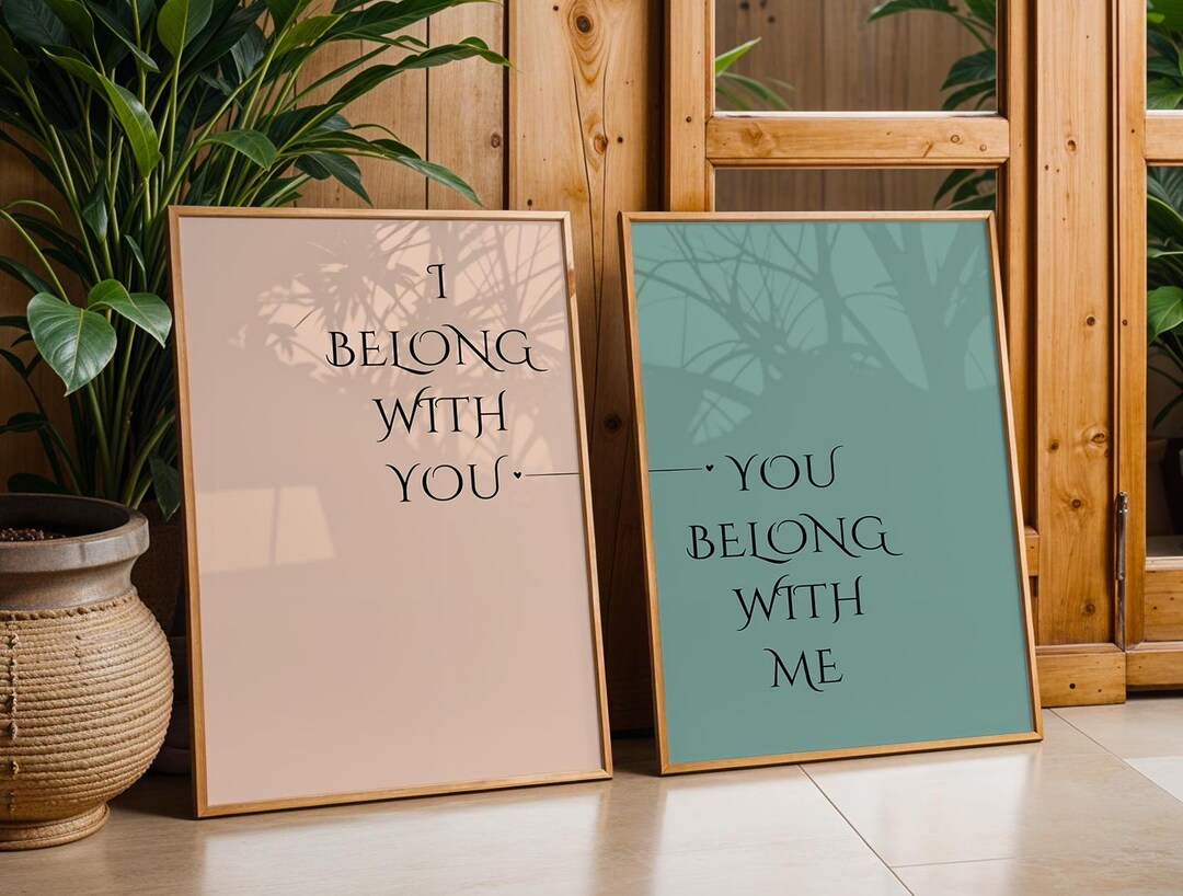 Romantic Pastel Posters: Love-themed Wall Art Set - Etsy