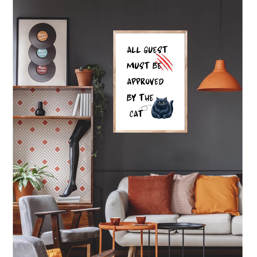 Scratch That A Cats Point of View Poster, Cat Poster, Cat Lover Gift - Etsy