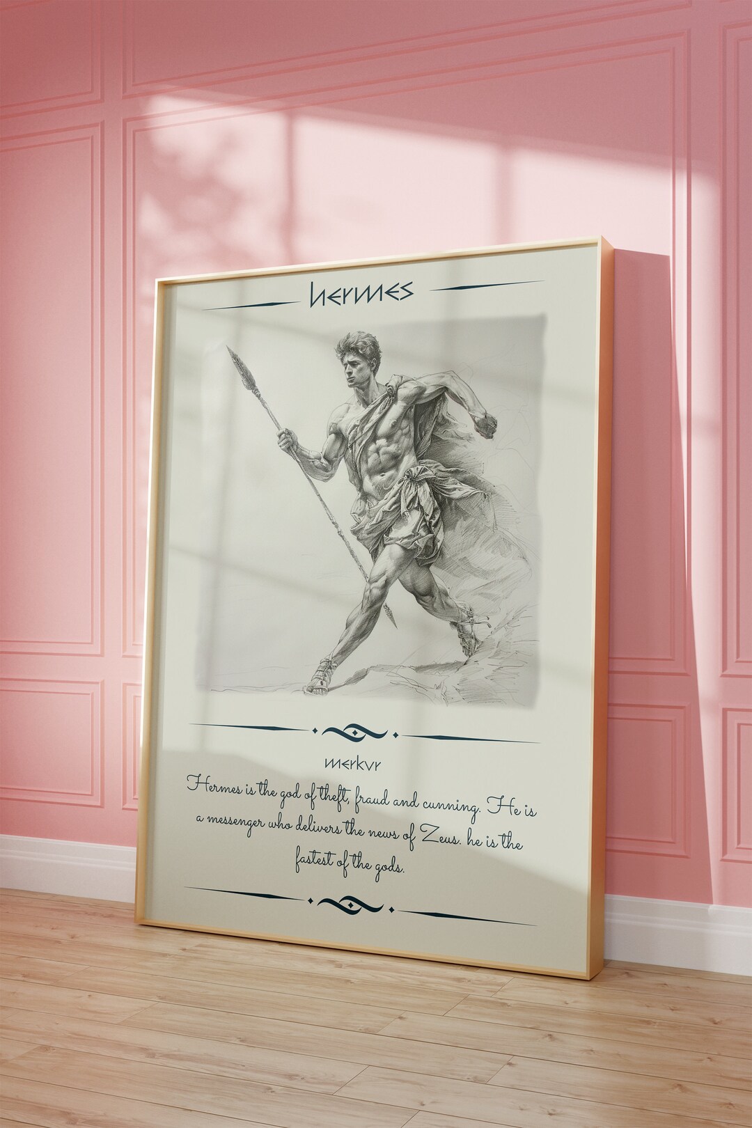 Greek Mythology Poster, Hermes Poster, Greek Mythology Art, Greek ...