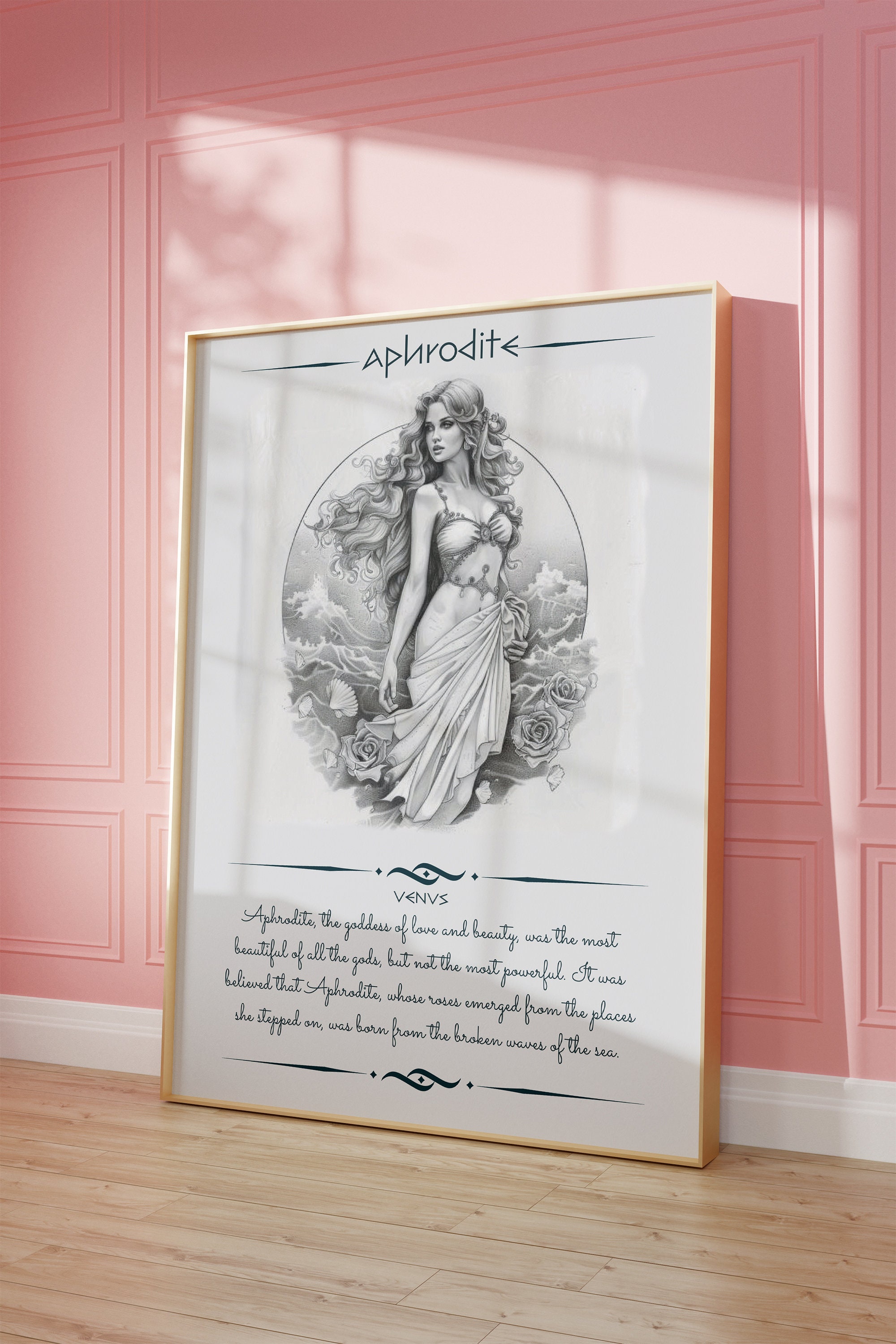 Greek Mythology Poster, Aphrodite Poster, Greek Mythology Art, Greek ...