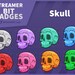 Skull Bit Badges Head Cave Treasure Cool Halloween Skeleton Skull ...