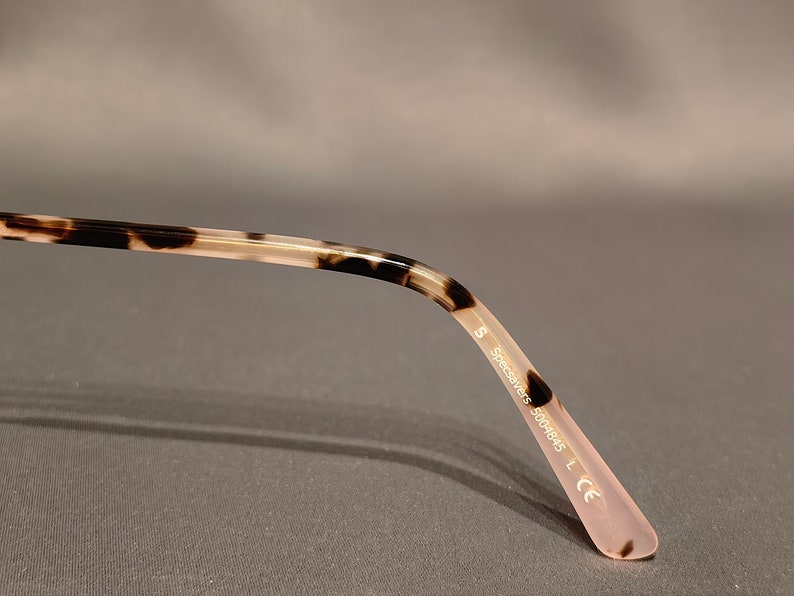 Specsavers AIDEEN Eyeglasses Frame, Transparent Brown + Gold Metal, New ...