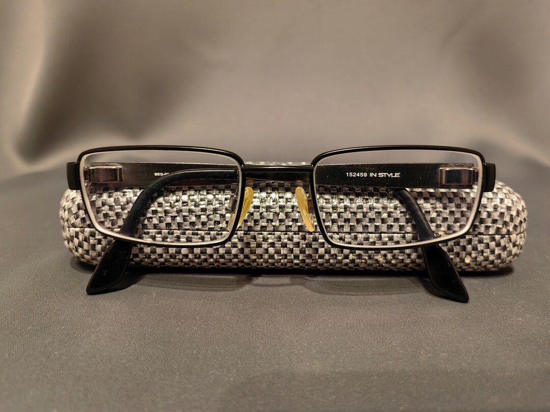 Vintage Eyeglasses Frame Instyle, Rectangular Lenses. - Etsy