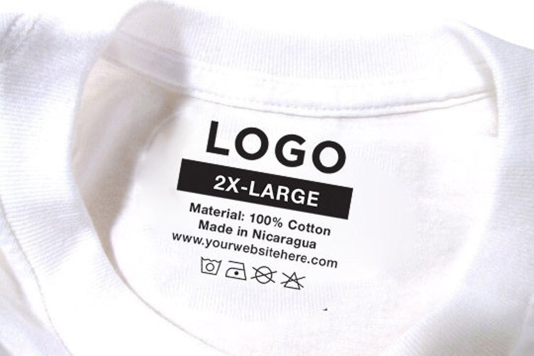 480pcs. Custom Heat Transfer Labels and Iron-on Tags for T-shirts and ...