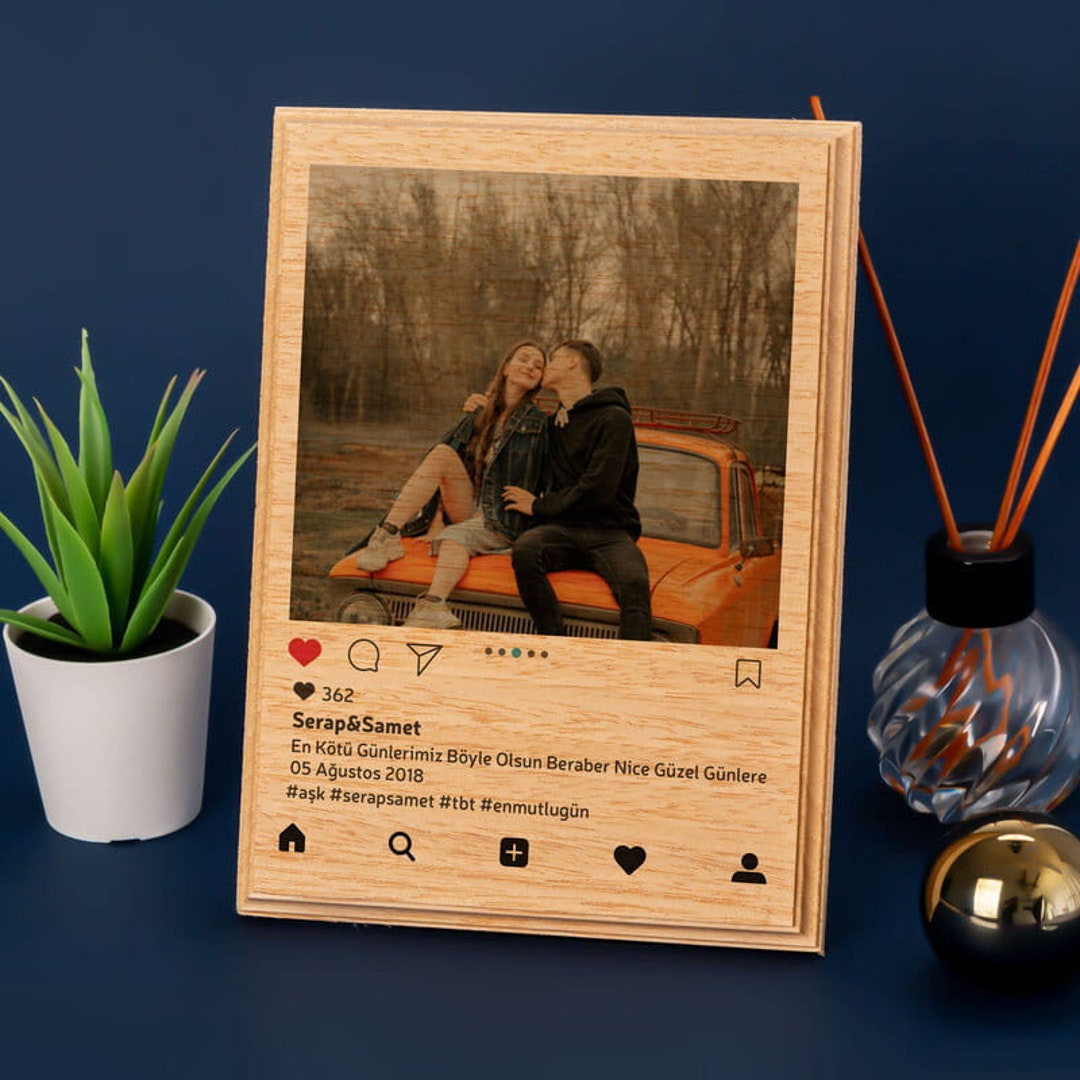 Custom Instagram Photo Frame Mini Photo Frame Wooden Instagram Post ...