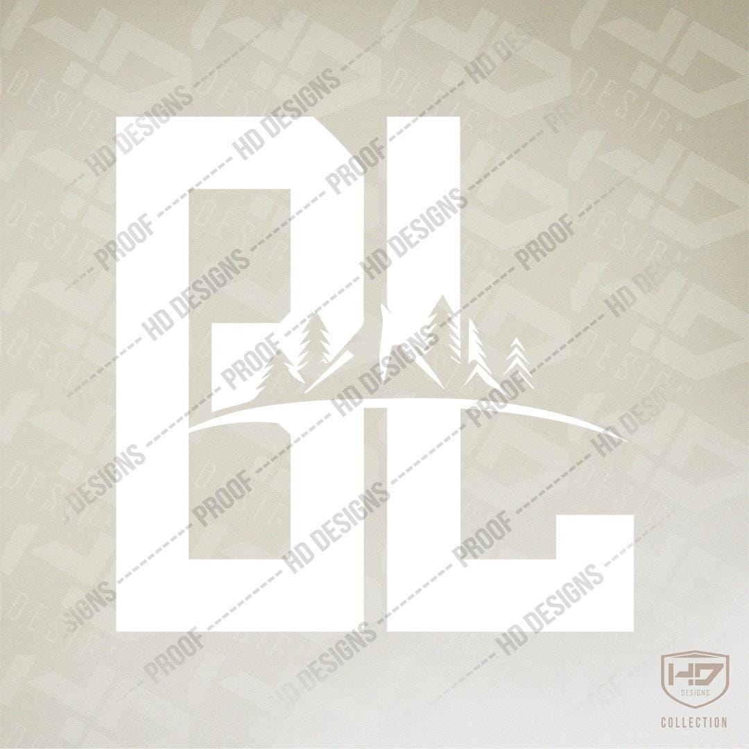 Rugged BL Initials Logo – One Color Adventure | Digital Download - Etsy