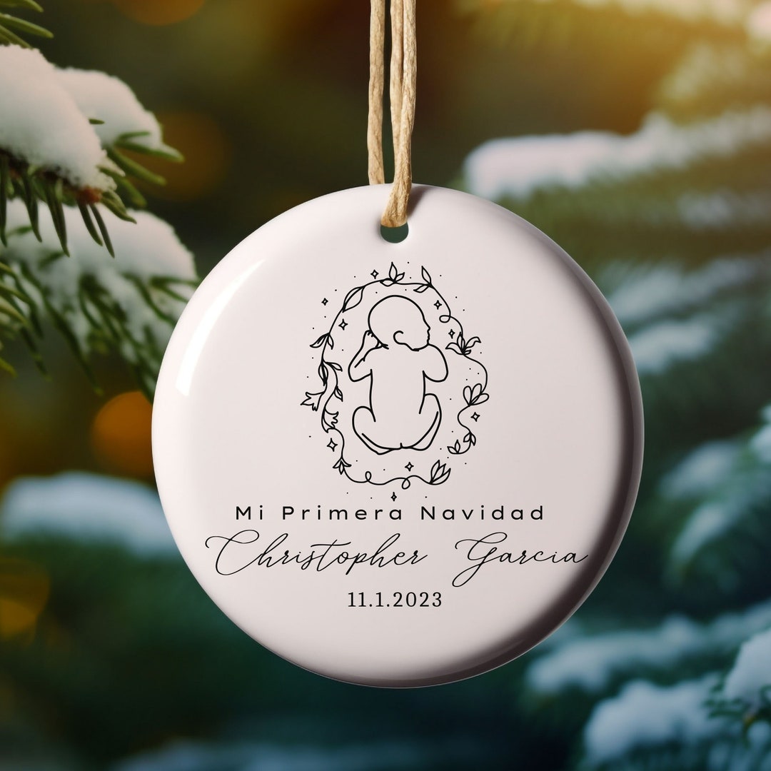 Mi Primera Navidad Esfera De Navidad Personalizada, Primera Navidad ...