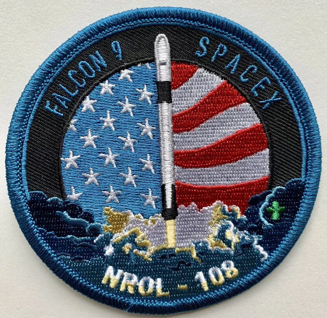 Original Spacex Falcon 9 Nrol-108 Mission Patch Nasa 3.5mint - Etsy