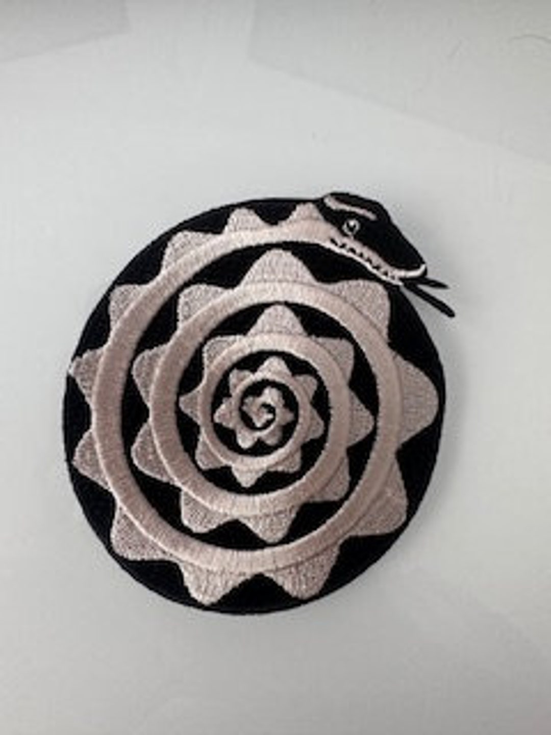 Trippy Spiral Snake Iron on Sew on Patch 3 - Etsy