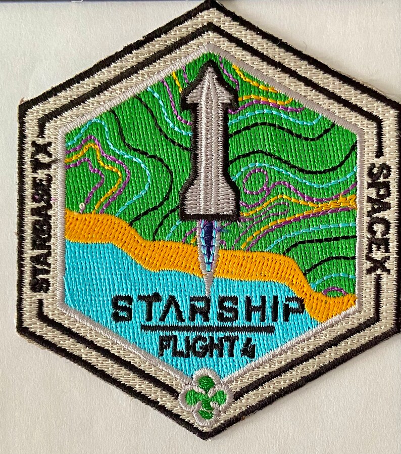 Spacex Starship Test Flight 4 Mission Patch 3.5 Iron on Sew On - Etsy