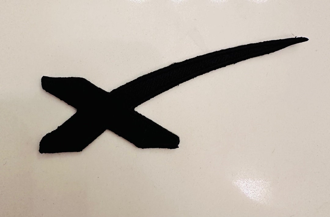 Spacex X Logo Black Falcon 9 Starship Dragon Mission Patch NASA 3 ...