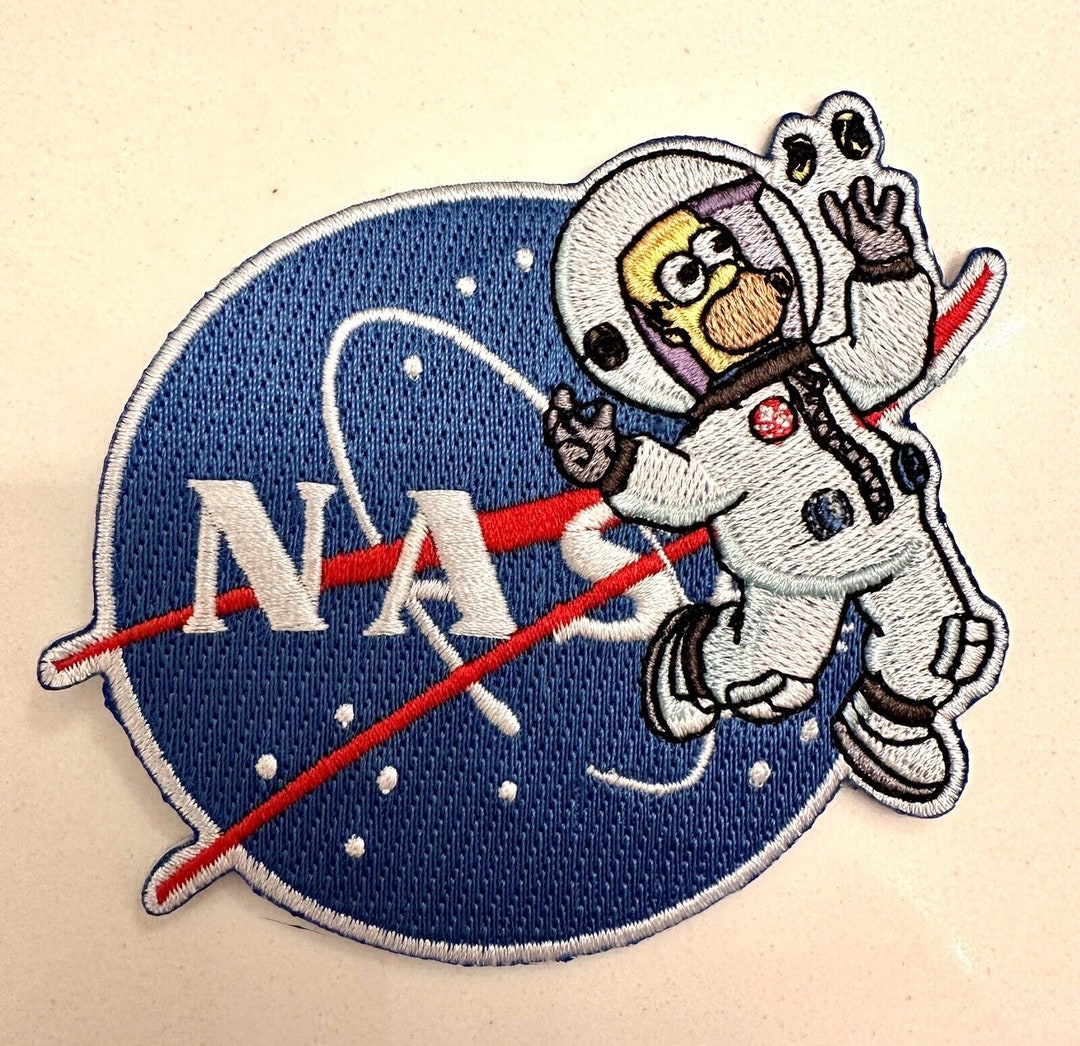 Homer Simson Astronaut Cartoon Nasa Mission Patch 3 Nasa Spacex - Etsy