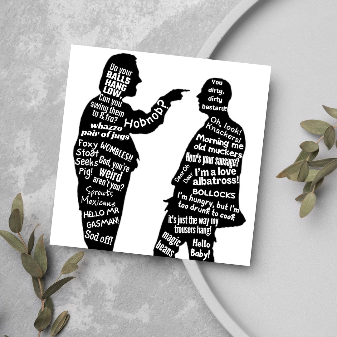 Bottom TV Show Birthday Card, Bottom Quotes Birthday Card, Bottom ...