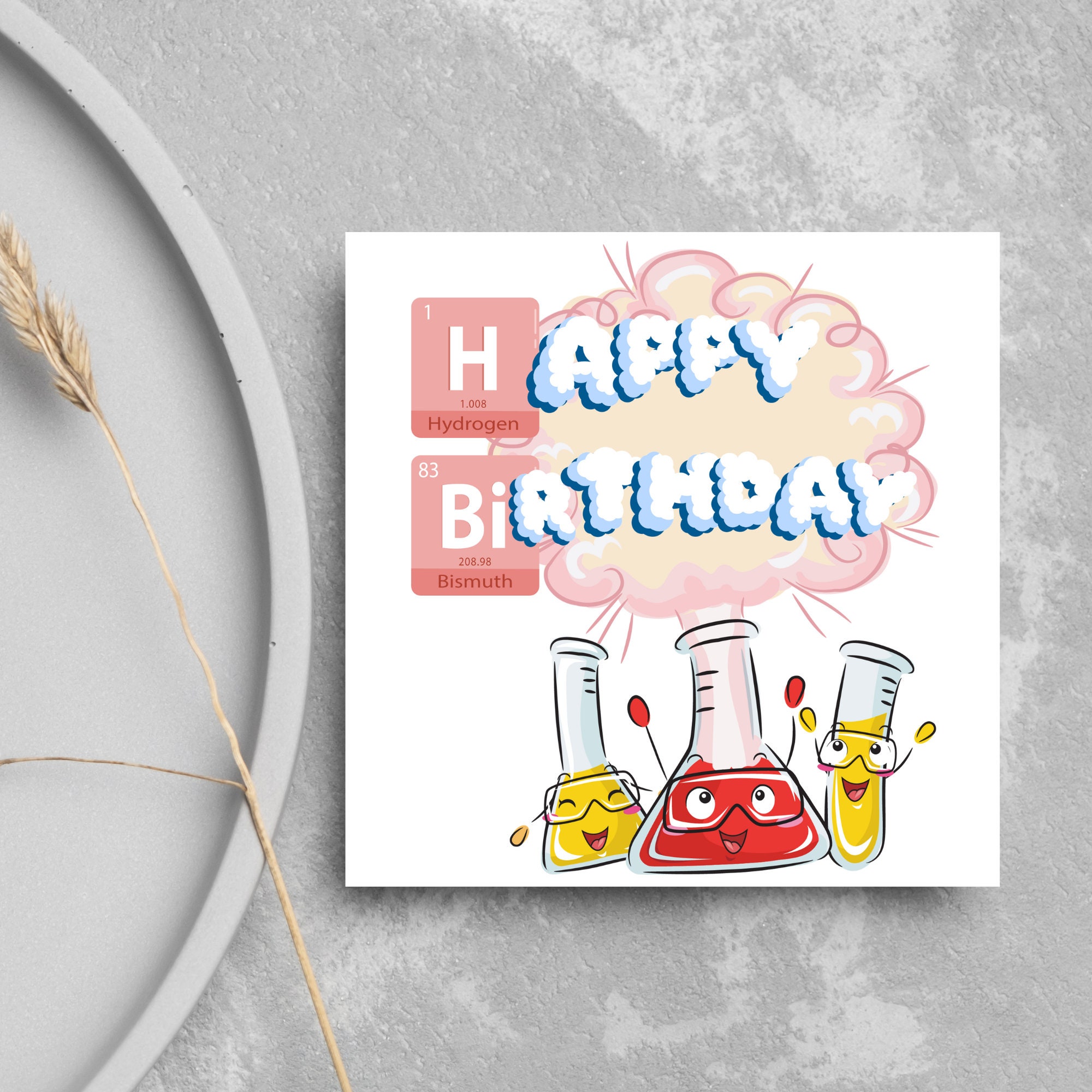 Chemistry Birthday Card, Funny Birthday Card for Chemists, Funny ...